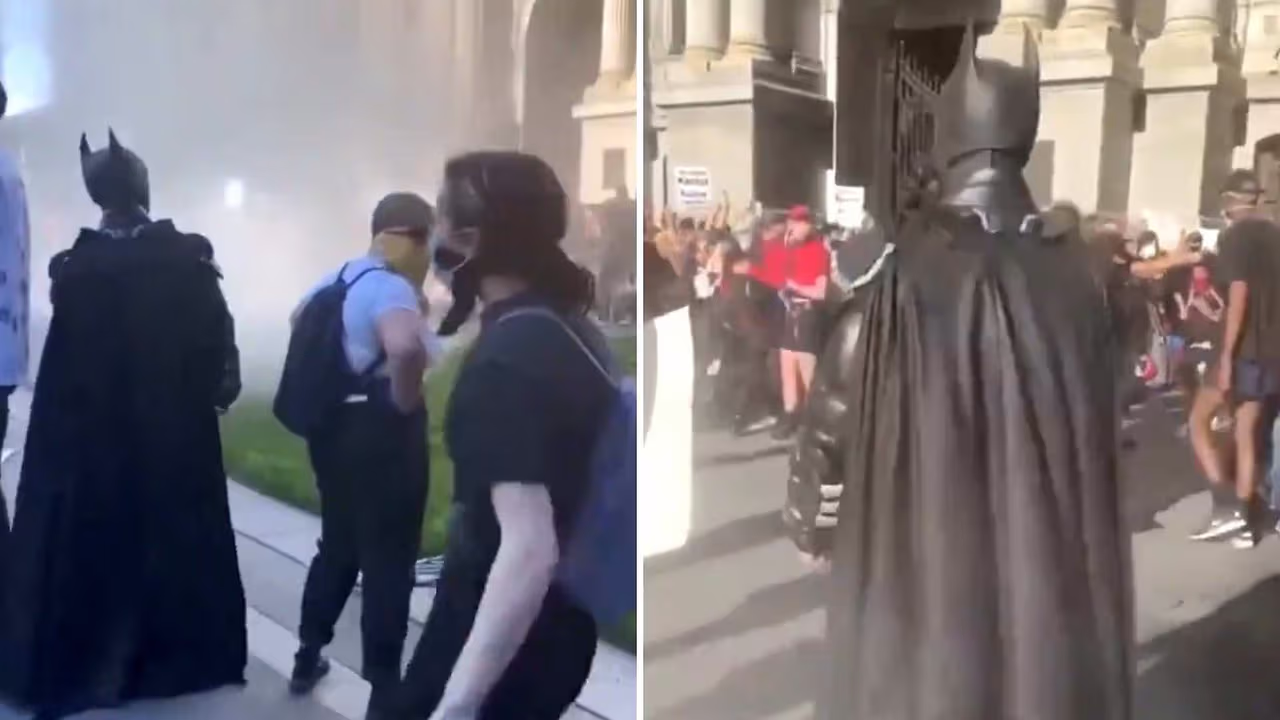 Batman también se apareció en las protestas del Capitolio de EEUU y se ...
