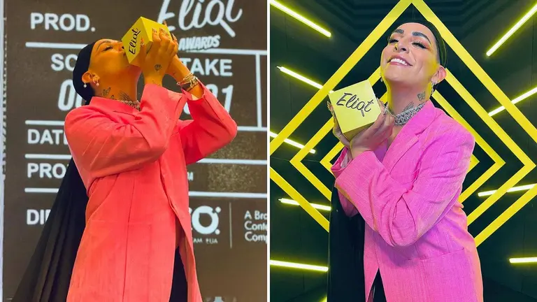 Kunno asiste a los Eliot Awards 2021 y celebra su primer premio | Shows ...