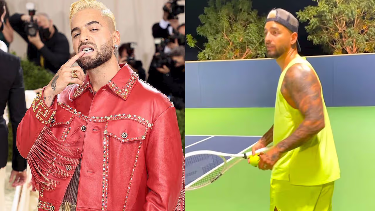Maluma pide a sus fans que no se burlen de él por cómo juega tenis ...
