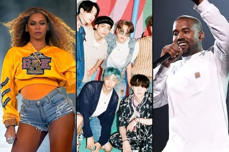 BTS superó a Beyoncé y Kanye West; oficialmente son los más populares ...