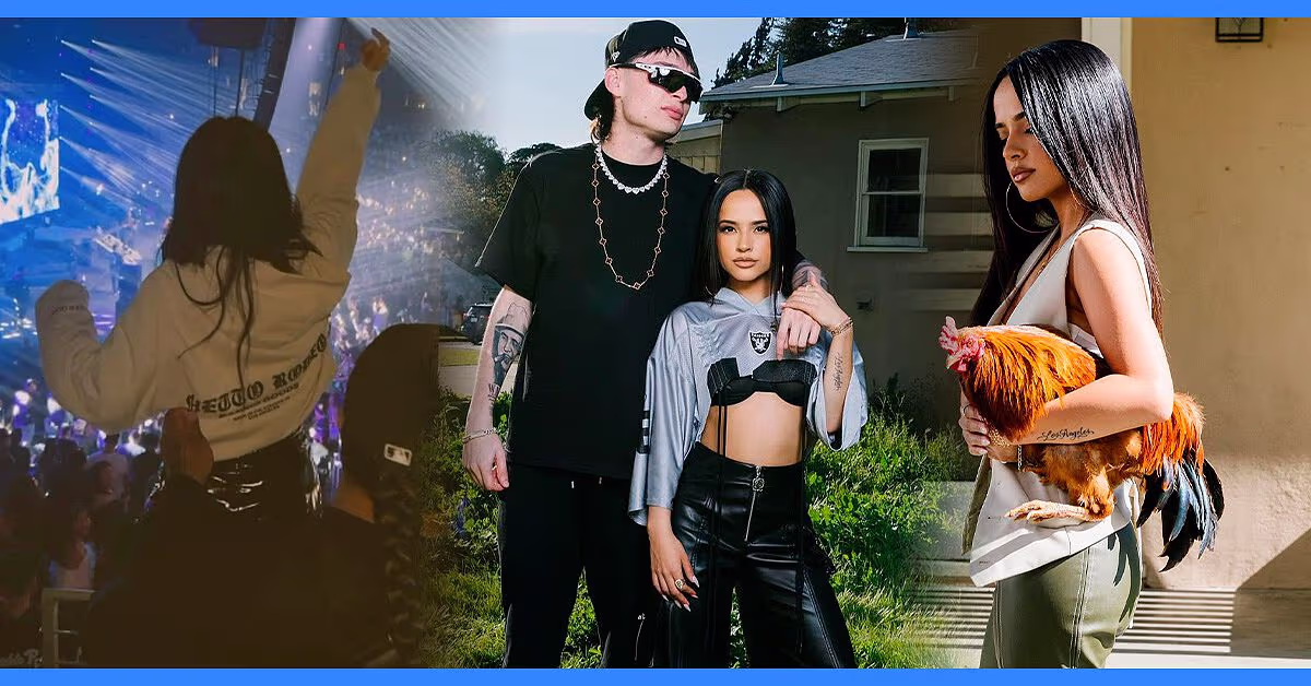 Becky G vive al límite un concierto de Peso Pluma y se viraliza por su ...