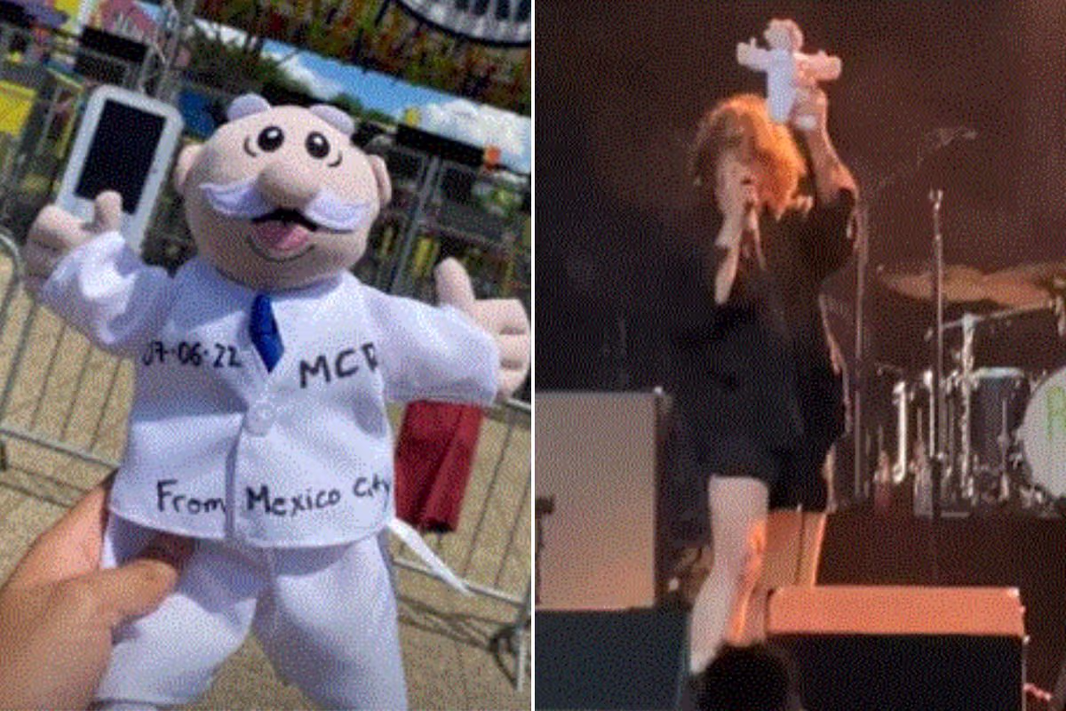 ¿Concierto en México? Avientan peluche de Dr. Simi a My Chemical ...