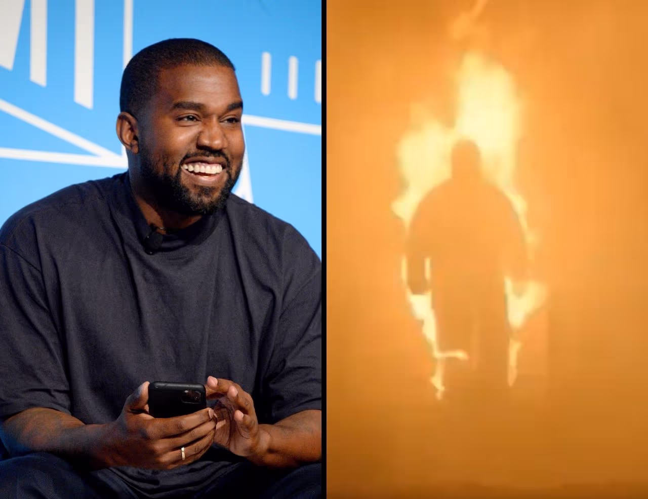 Kanye West se prendió fuego durante la presentación de 'Donda' | Shows ...