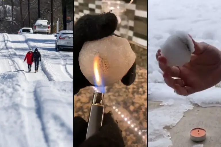 ¿Por qué se quema la nieve?: Surge teoría loca que dice que la nevada ...